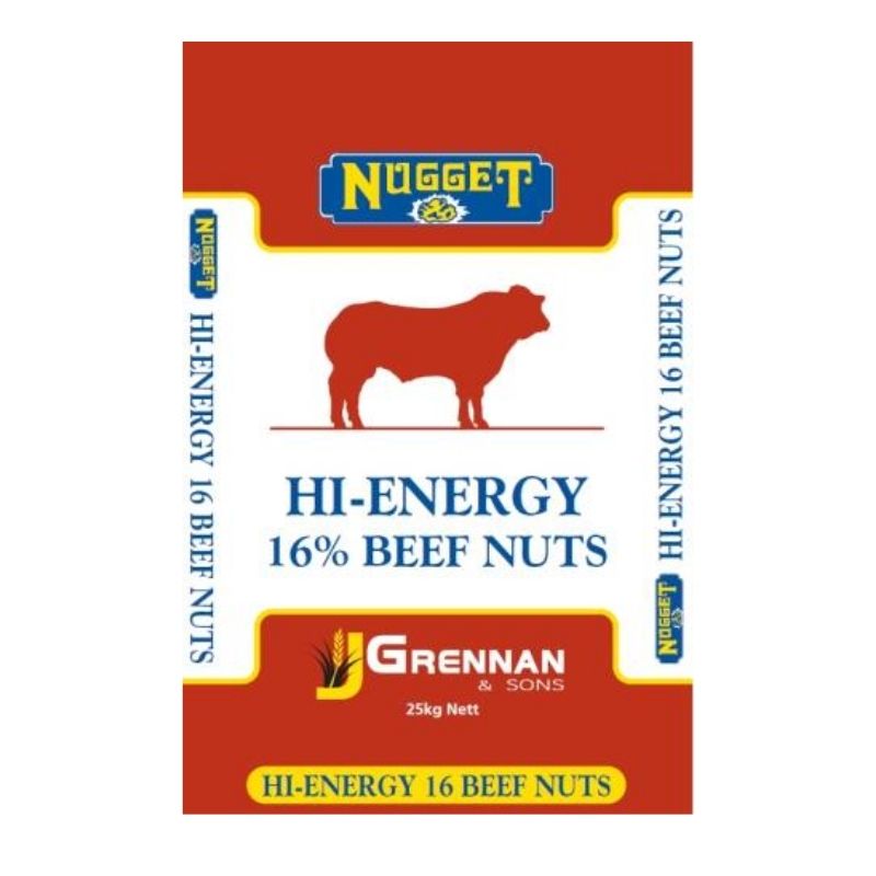 GRENNANS 16% HIGH ENERGY BEEF NUT 25kg – Topline Murphys