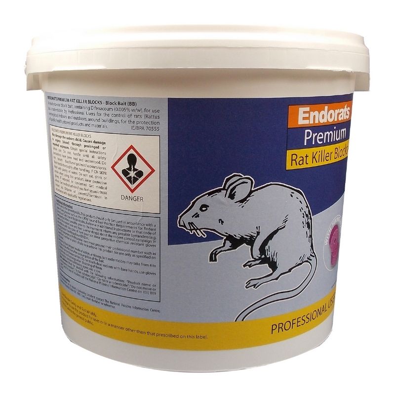 ENDORAT PREMIUM RAT KILLER BLOCKS 2.5kg IE/BPA70555 – Topline Murphys